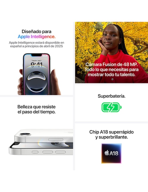 Apple iPhone 16e 6.1 pulgadas Super Retina XDR 7