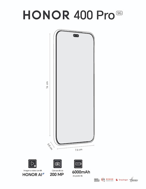 Honor 400 Pro Bundle AMOLED 6.7 pulgadas telcel 6